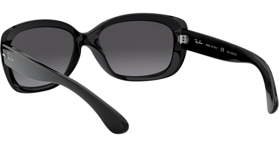 Ray-Ban RB4101 Jackie Ohh Glänzend Schwarz / Verlauf Grau 601/T3 58